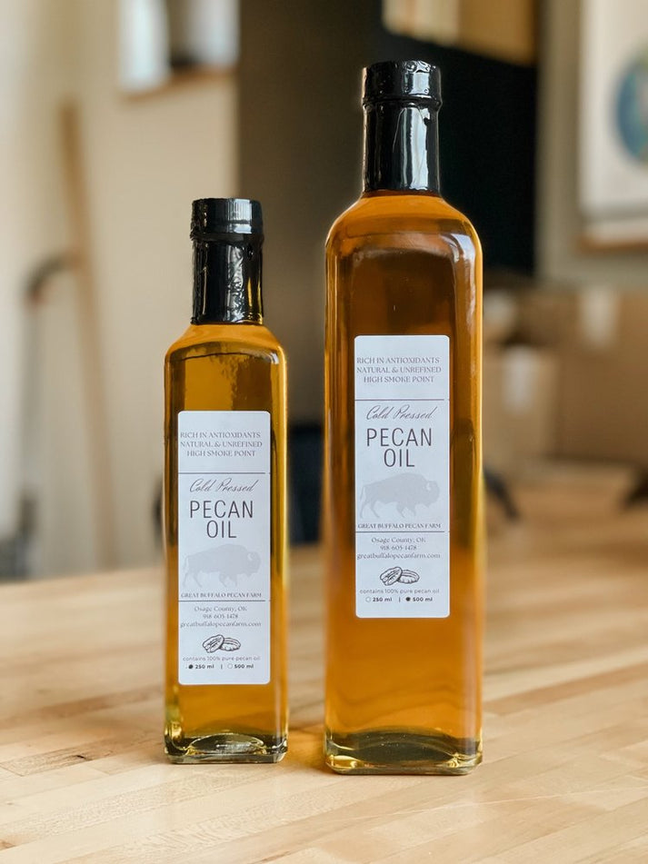 Cold-Pressed Pecan Oil – Great Buffalo Pecan Farm